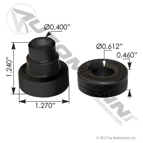 Automann M20311 Rad/Exhaust Bushing Mount Peterbilt — Great American, Inc.